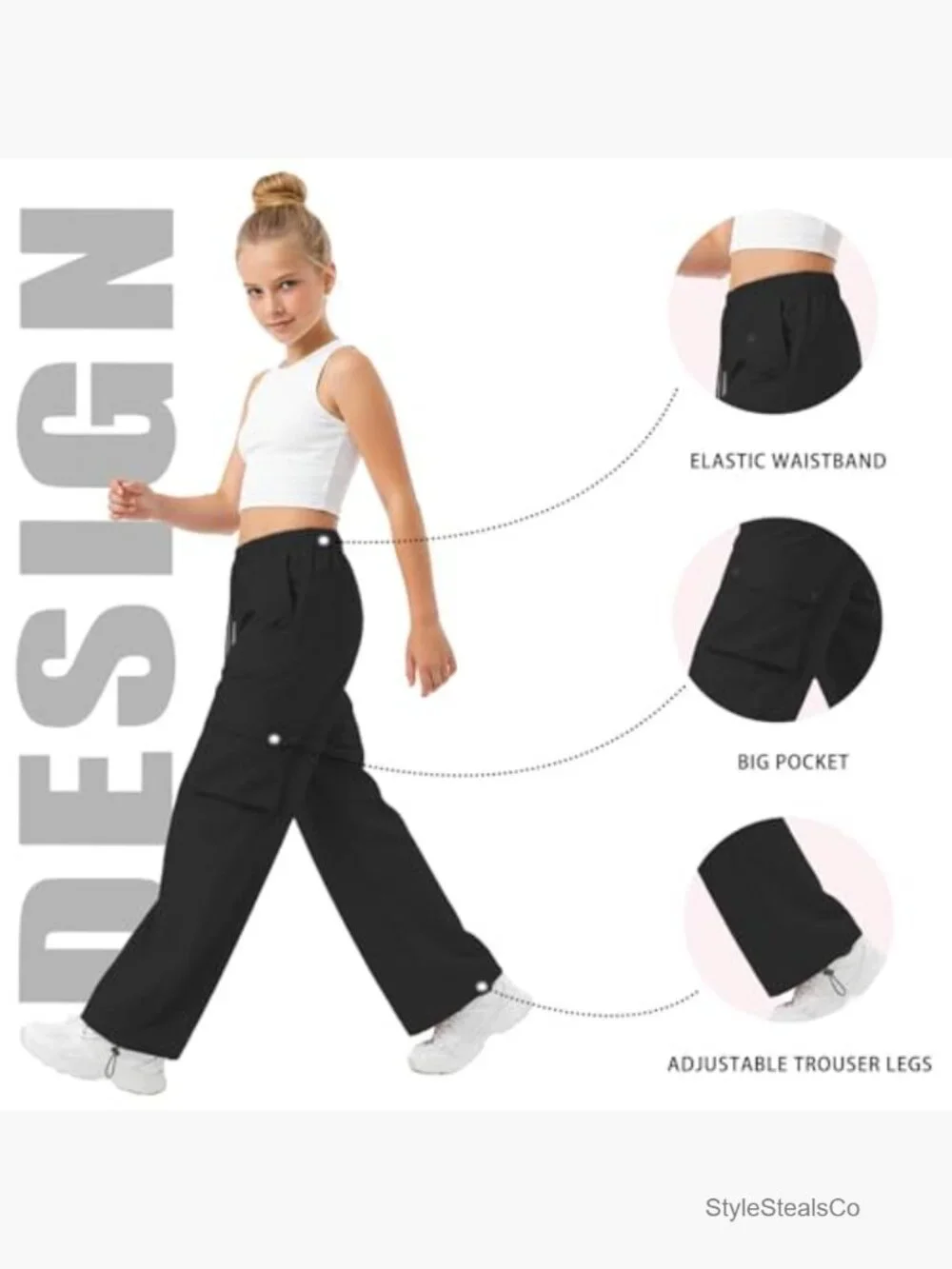 Pants & Jumpsuits | Y2k Baggy Parachute Cargo Pants Waterproof Wide Leg ...